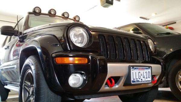Jeep liberty front tow hooks store